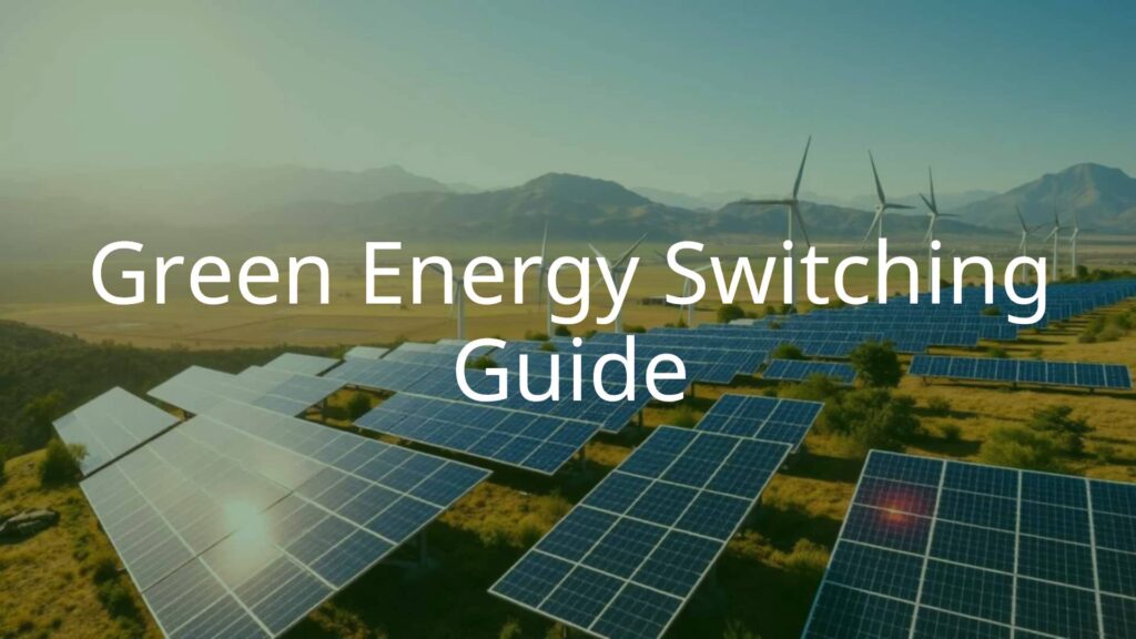 Green Energy Switching Guide - Live Sustainably
